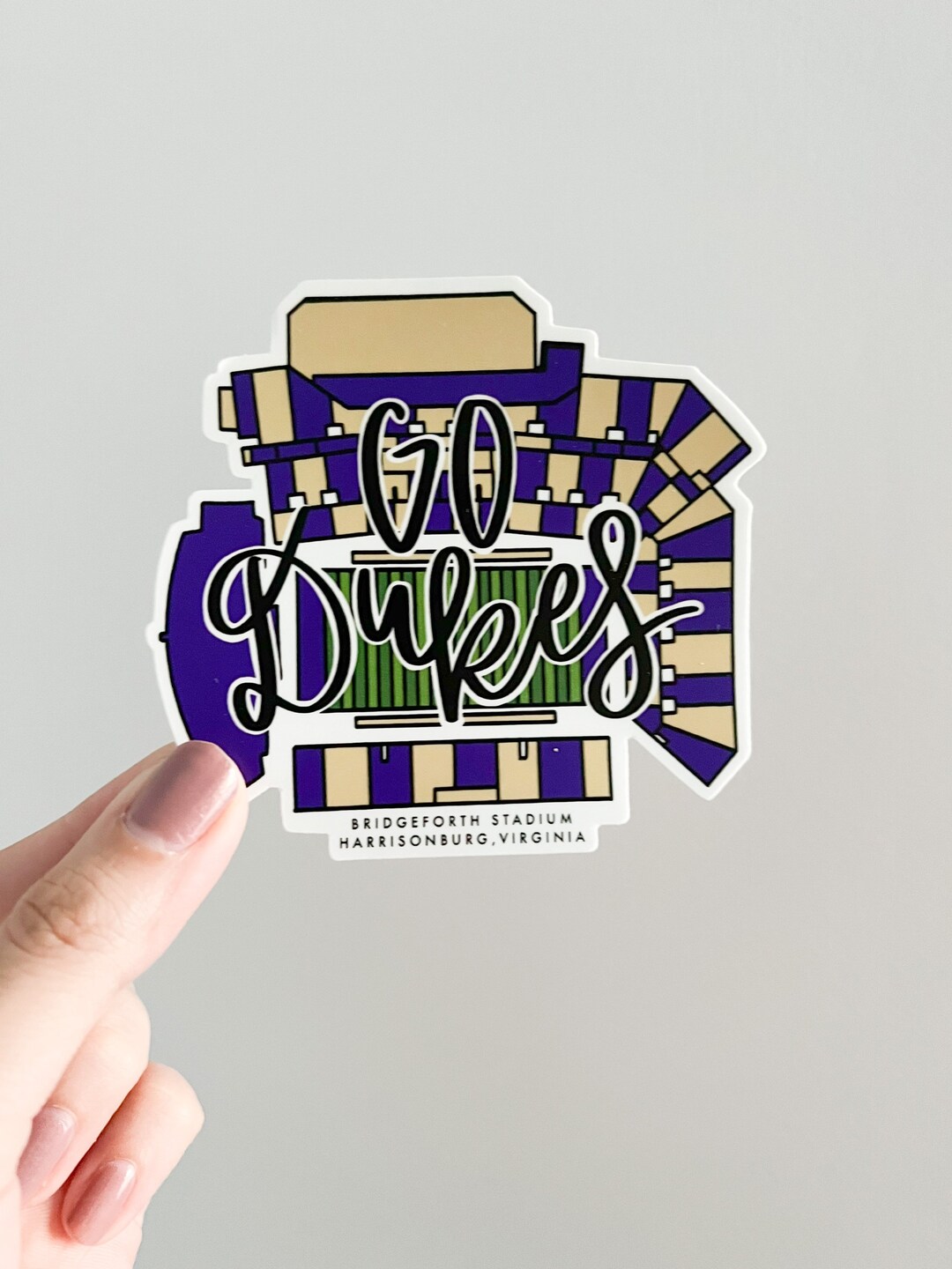 James Madison University JMU Stadium Sticker - Etsy
