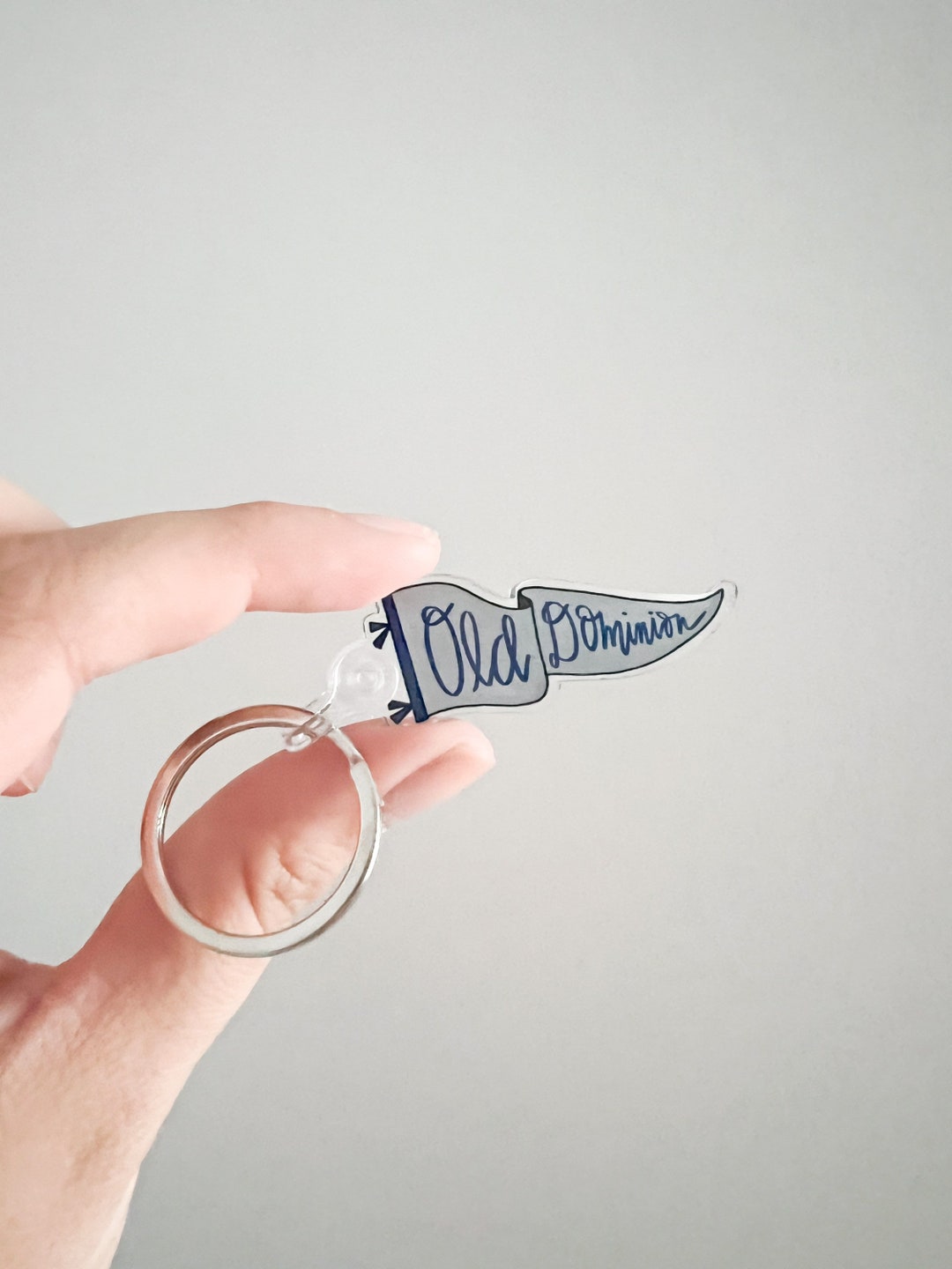 Old Dominion Pennant Flag Acrylic Keychain - Etsy