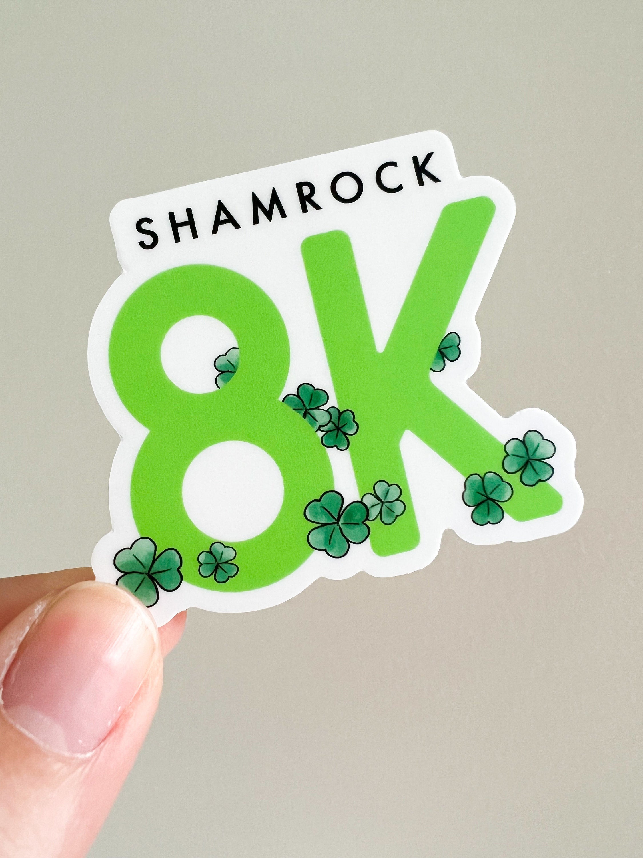 Shamrock 8k Race Sticker - Virginia Beach , Runner Sticker, Race ...