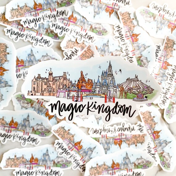 Magic Kingdom. Disney Skyline Sticker | Etsy