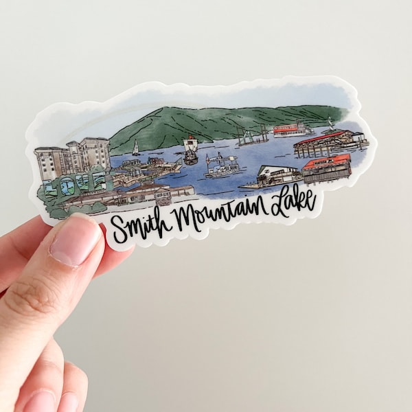 Mountain and Lake - Etsy