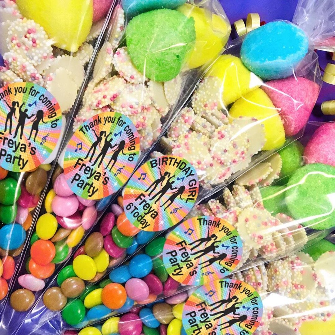 Disco Personalised Sweet Cone | Pre-filled Sweet Cone for Disco Party ...