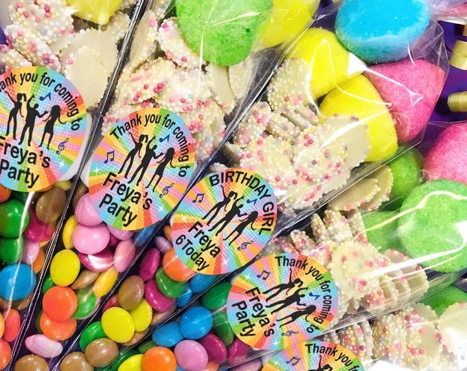 Disco Personalised Sweet Cone | Pre-filled Sweet Cone for Disco Party ...