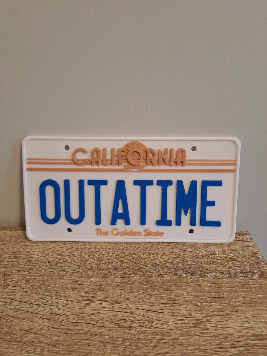Delorean Back to the Future Numberplate - 3D Printed Movie Prop Replica ...