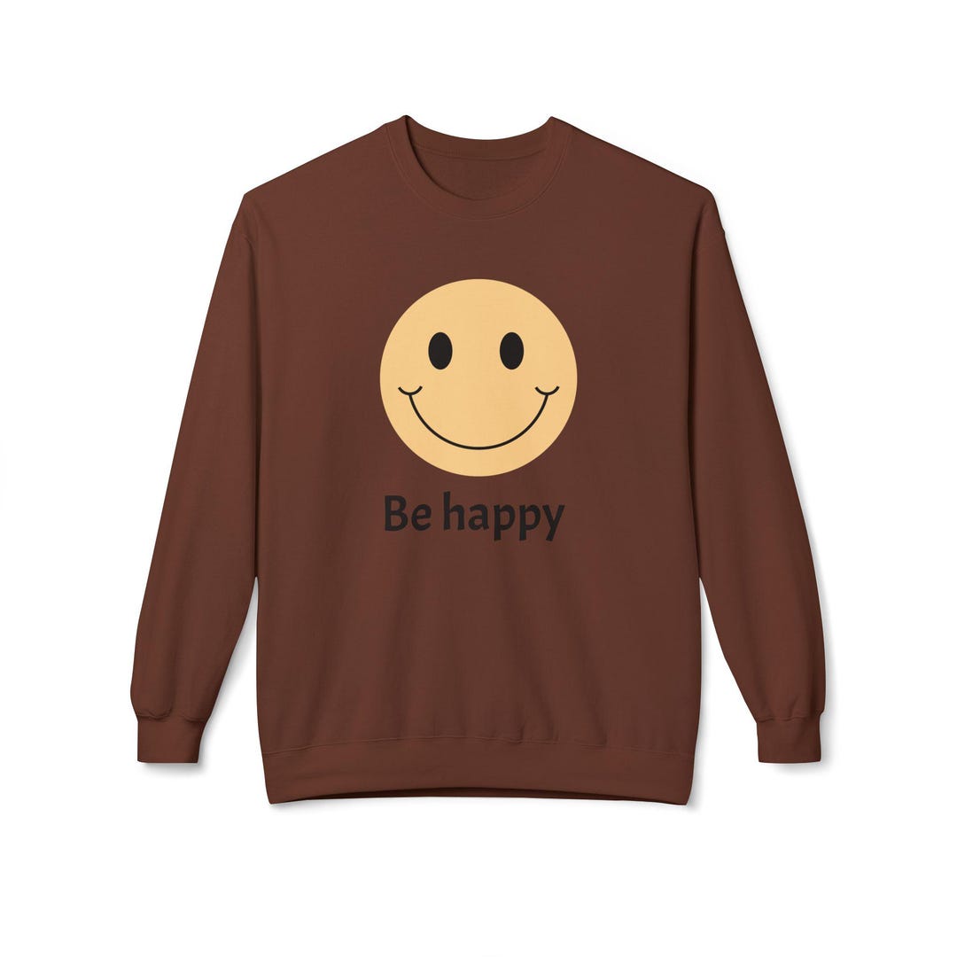 Smiley Face Sweater, Smiley Face Sweater, Be Happy Sweatshirt, Happy ...