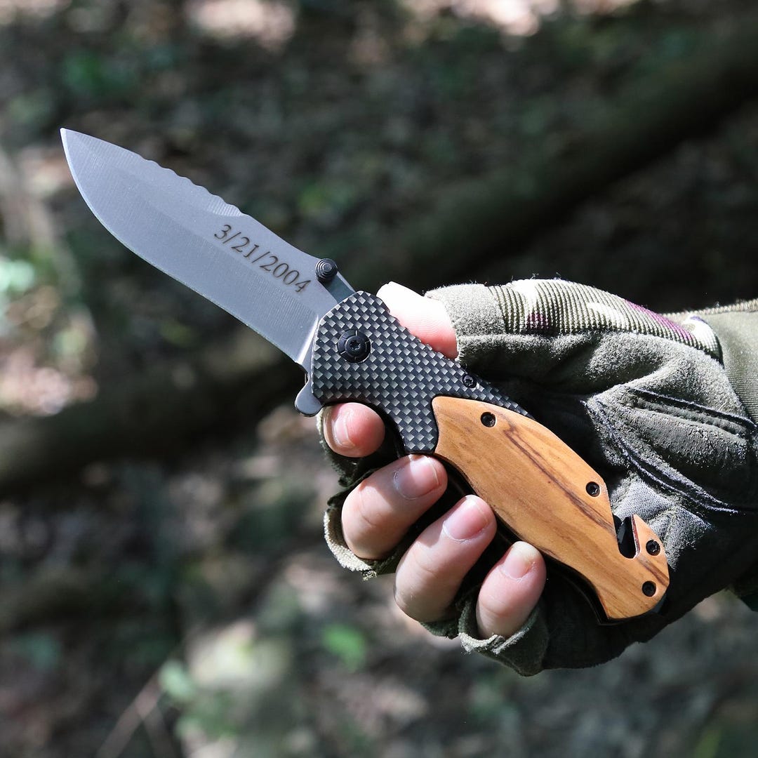 Personalized Gift Knives Handmade Mens Boyfriend Gift for Him, Fathers ...