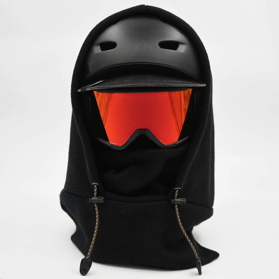 Black - Winter Balaclava - Over Helmet Ski / Snowboard Hood - Etsy