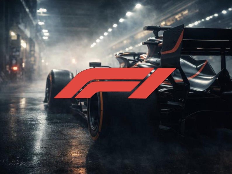 F1 Logo Vinyl Decal: Formula One Car Bumper/laptop Sticker - Etsy