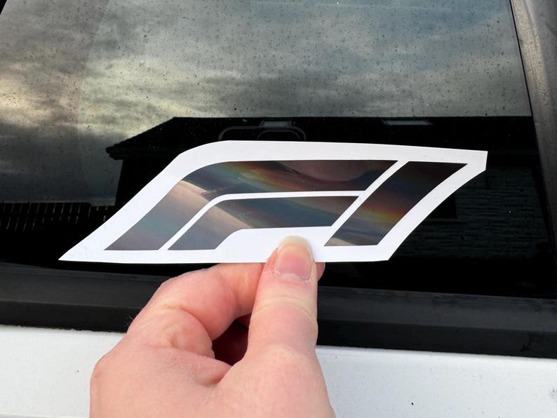 F1 Logo Vinyl Decal: Formula One Car Bumper/laptop Sticker - Etsy