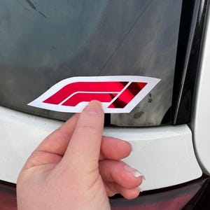 F1 Logo Vinyl Car Decal – Formula One Sticker for Car Bumper or Window ...