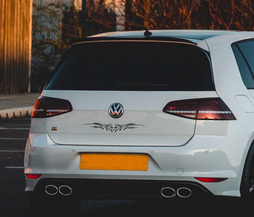 Sally Porsche Tramp Stamp Car Decal – Funny Vinyl Bumper Sticker – Cute ...