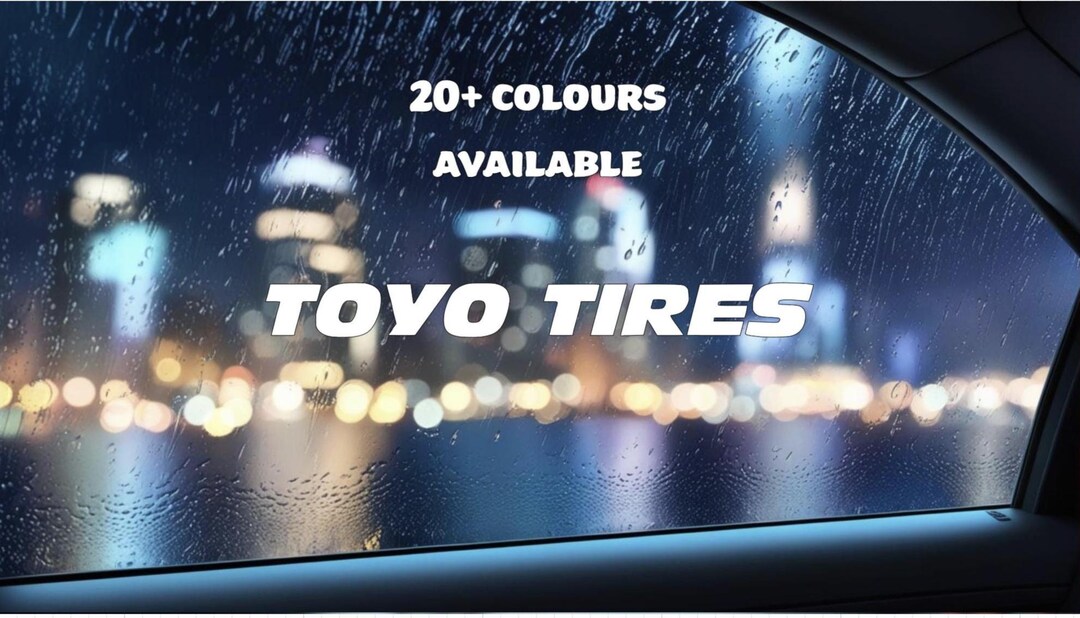 Toyo Tires Logo Decal Car Vinyl Decal Bumper Sticker - Etsy