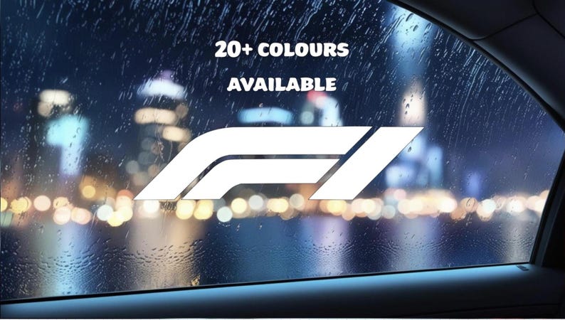 F1 Logo Vinyl Decal: Formula One Car Bumper/laptop Sticker - Etsy