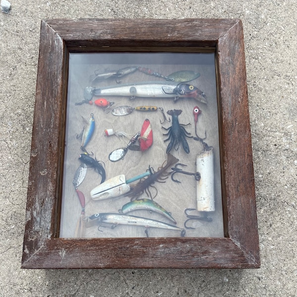 Fly Fishing Lures Shadow Box - Etsy