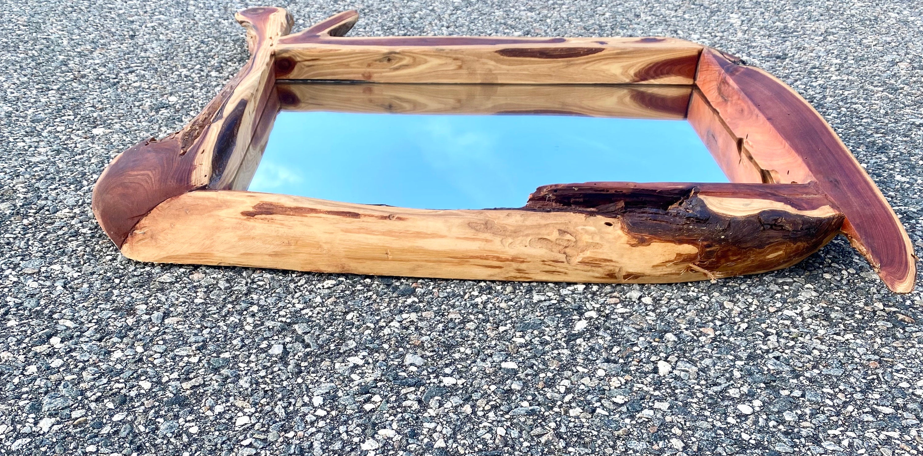 Live Edge Southern Red Cedar Mirror - Etsy