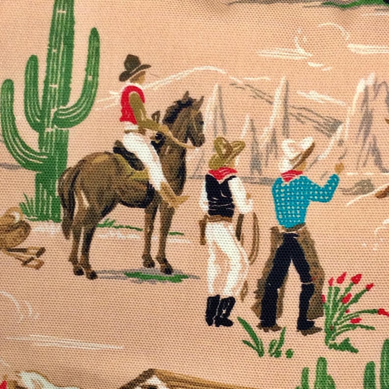 Vintage Cowboy Jean Jacket: Custom Western Style With Barkcloth - Etsy