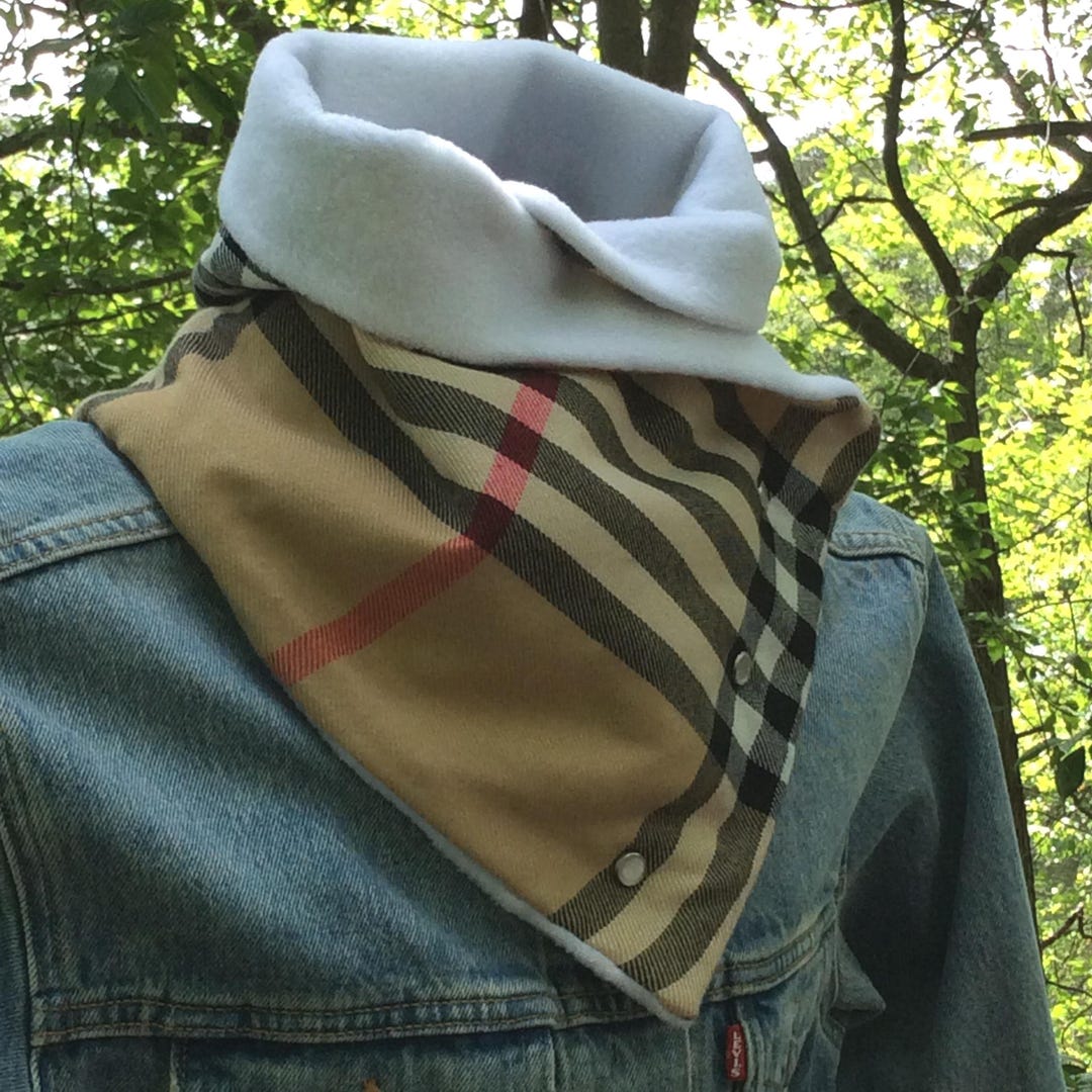 Handmade Plaid Fleece Neck Warmer: Equestrian Scarf - Etsy