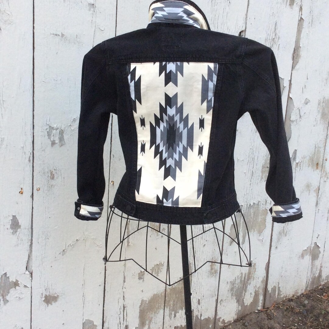 Southwestern Flair. Horses, Rodeo, Vintage Wild West Unique Jean Jacket ...