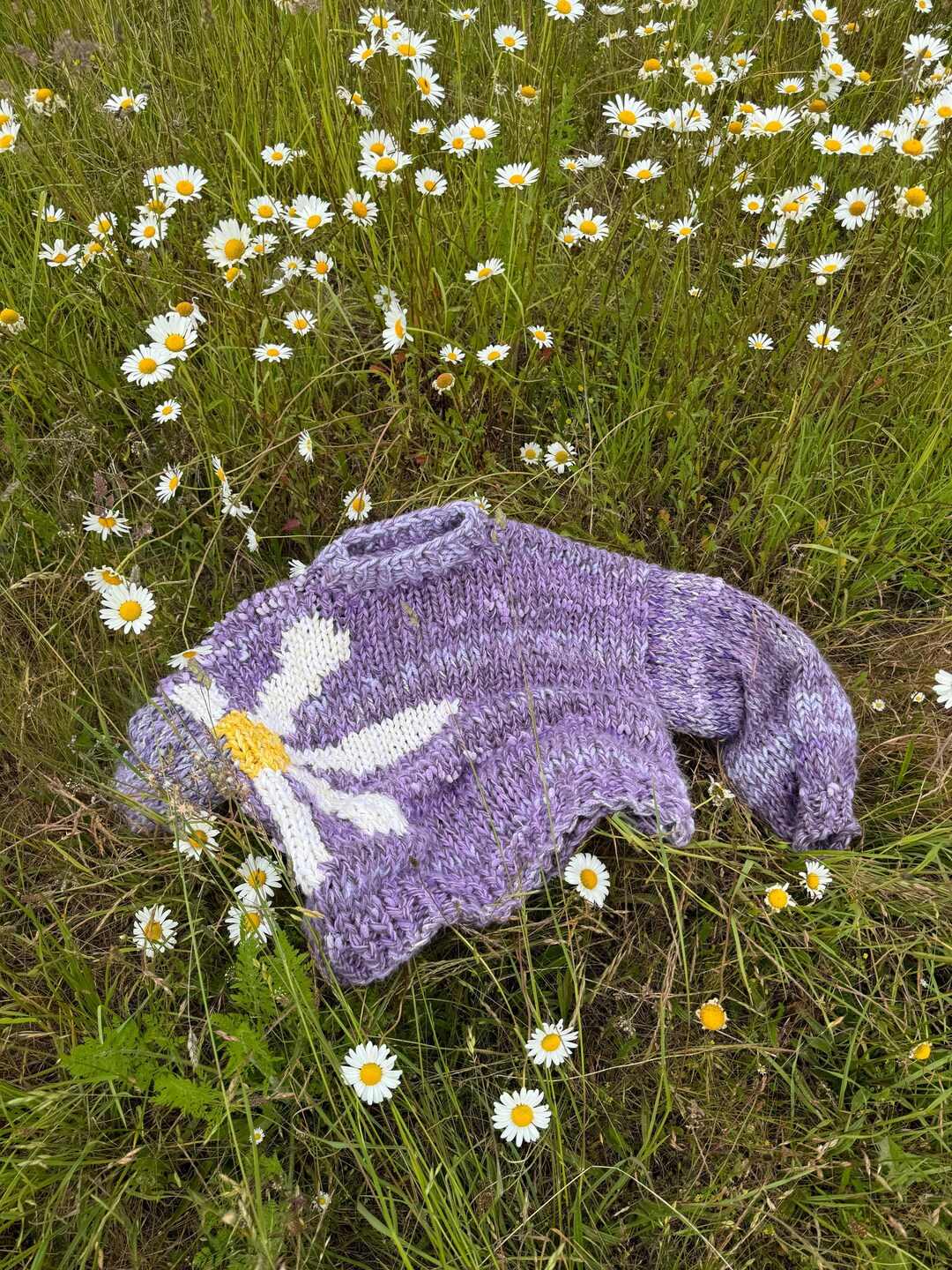 Lazy Daisy Knitting Pattern - Digital Download | Scrap Knit Chunky ...