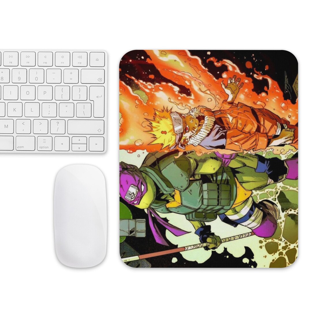 Naruto X TMNT Gaming Mouse Pad Premium Custom Anime Crossover Design ...