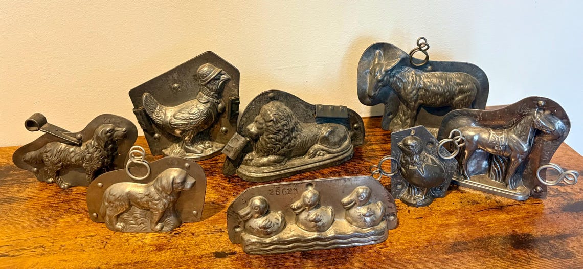 Antique Chocolate Mold Collection! Private Collection 32 Gorgeous ...