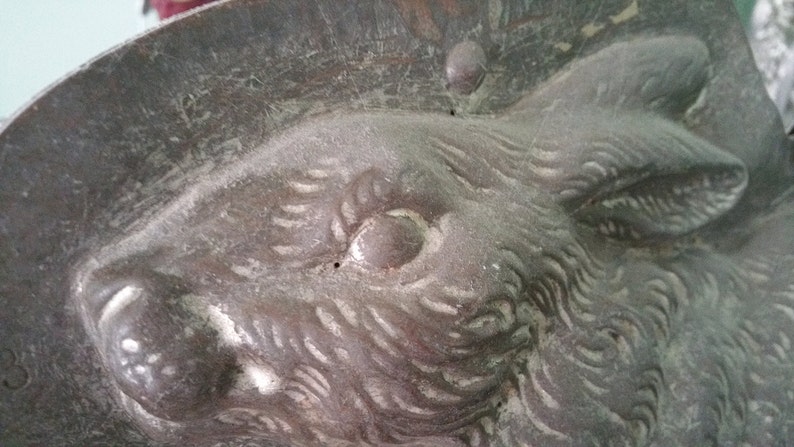 DISPLAY German Running Rabbit Antique Chocolate Mold 24" Long and ...