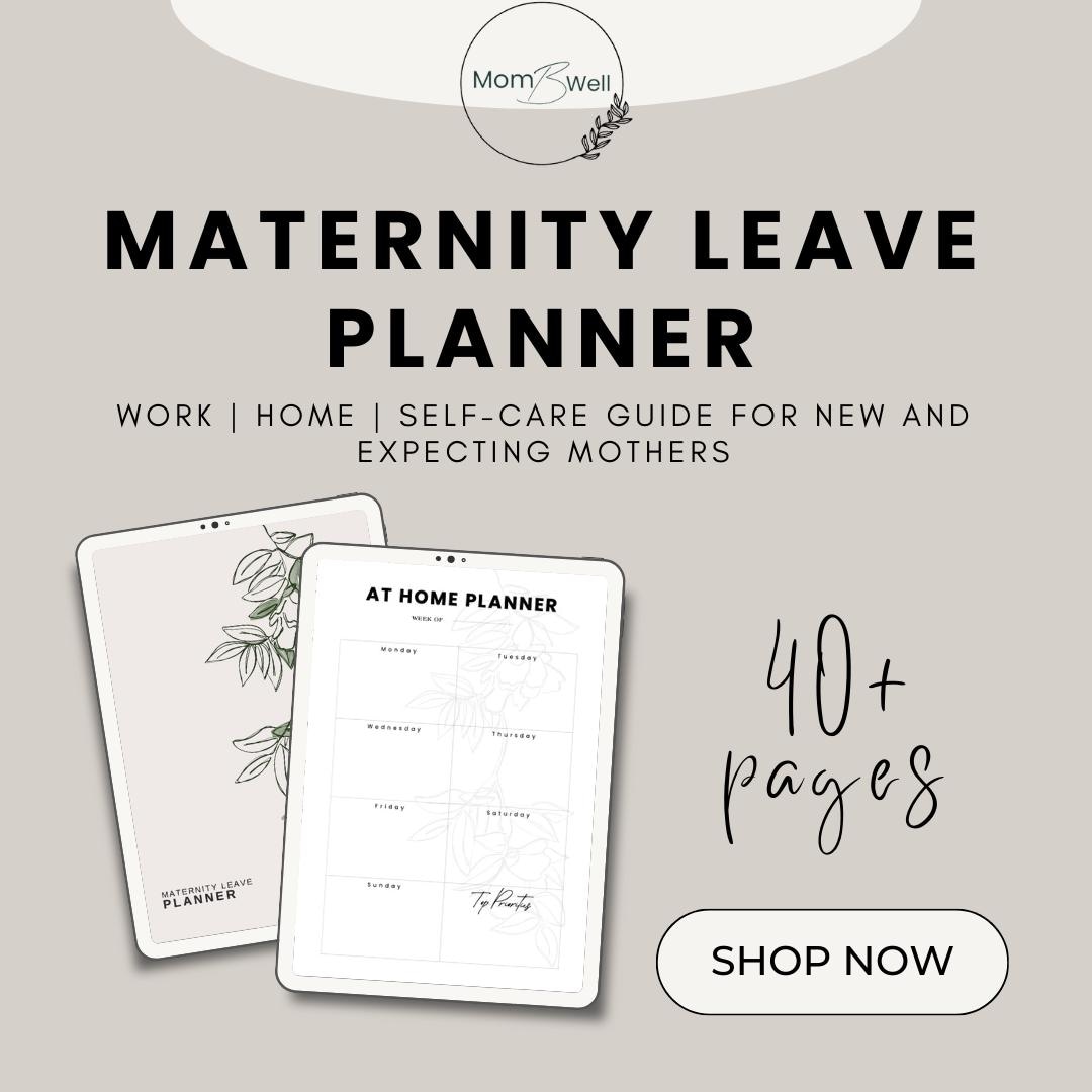 Maternity Leave Planner Digital Download for New Moms Stay Organized ...