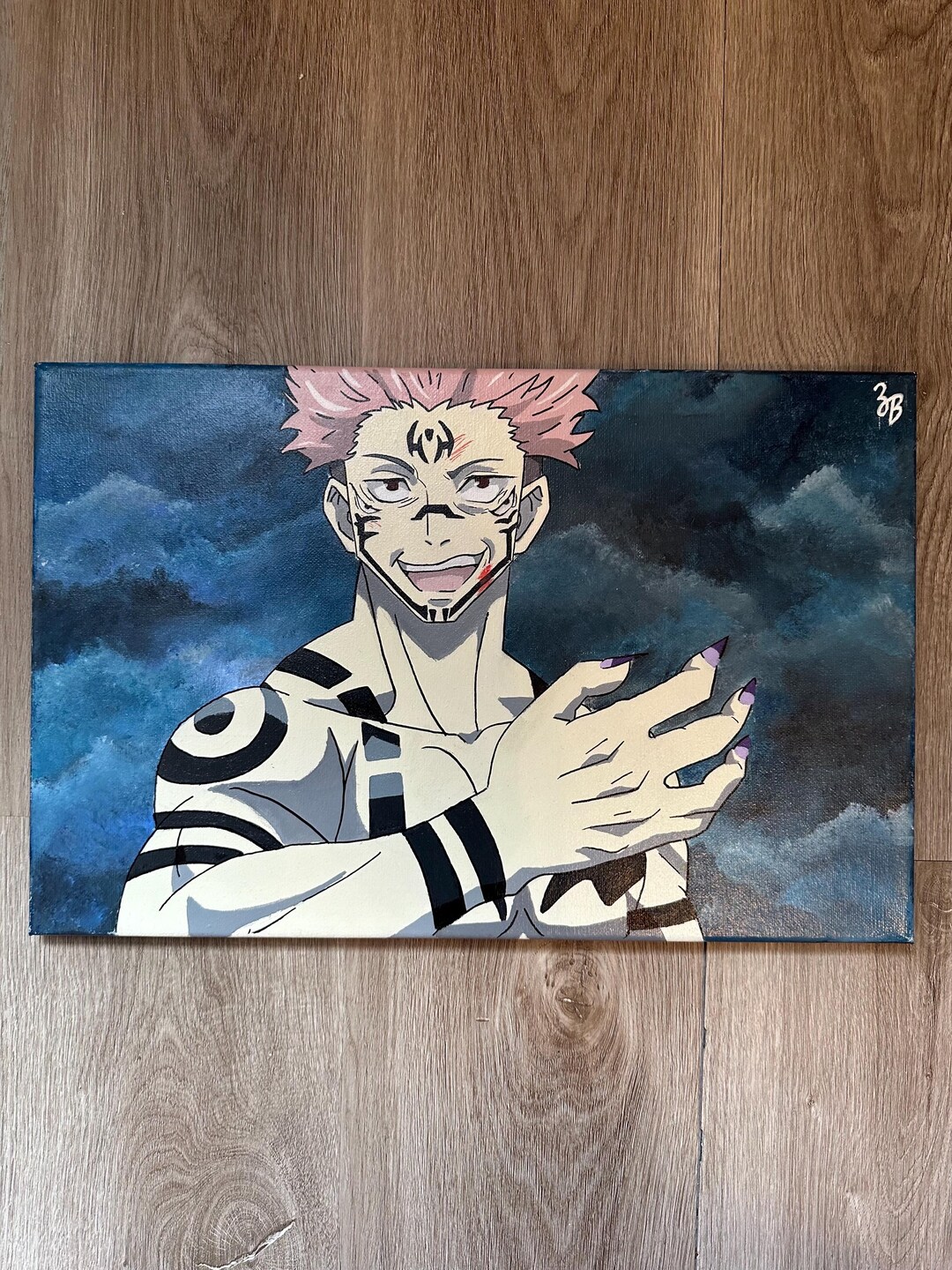 JJK Sukuna Painting - Etsy