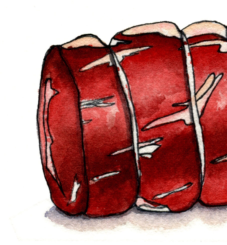 Meat Art - "stop Staring at My Rump"- Cheeky Meat Print - Etsy