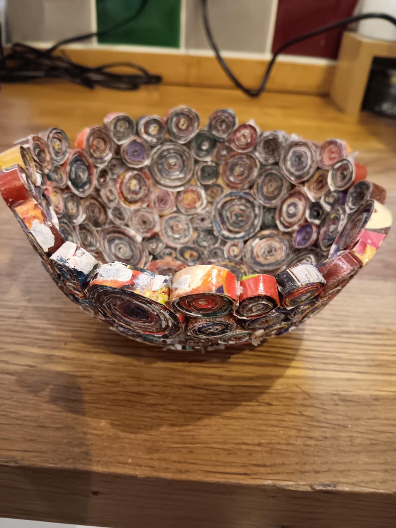 Varnished Paper Coil Bowls and Platters - Etsy