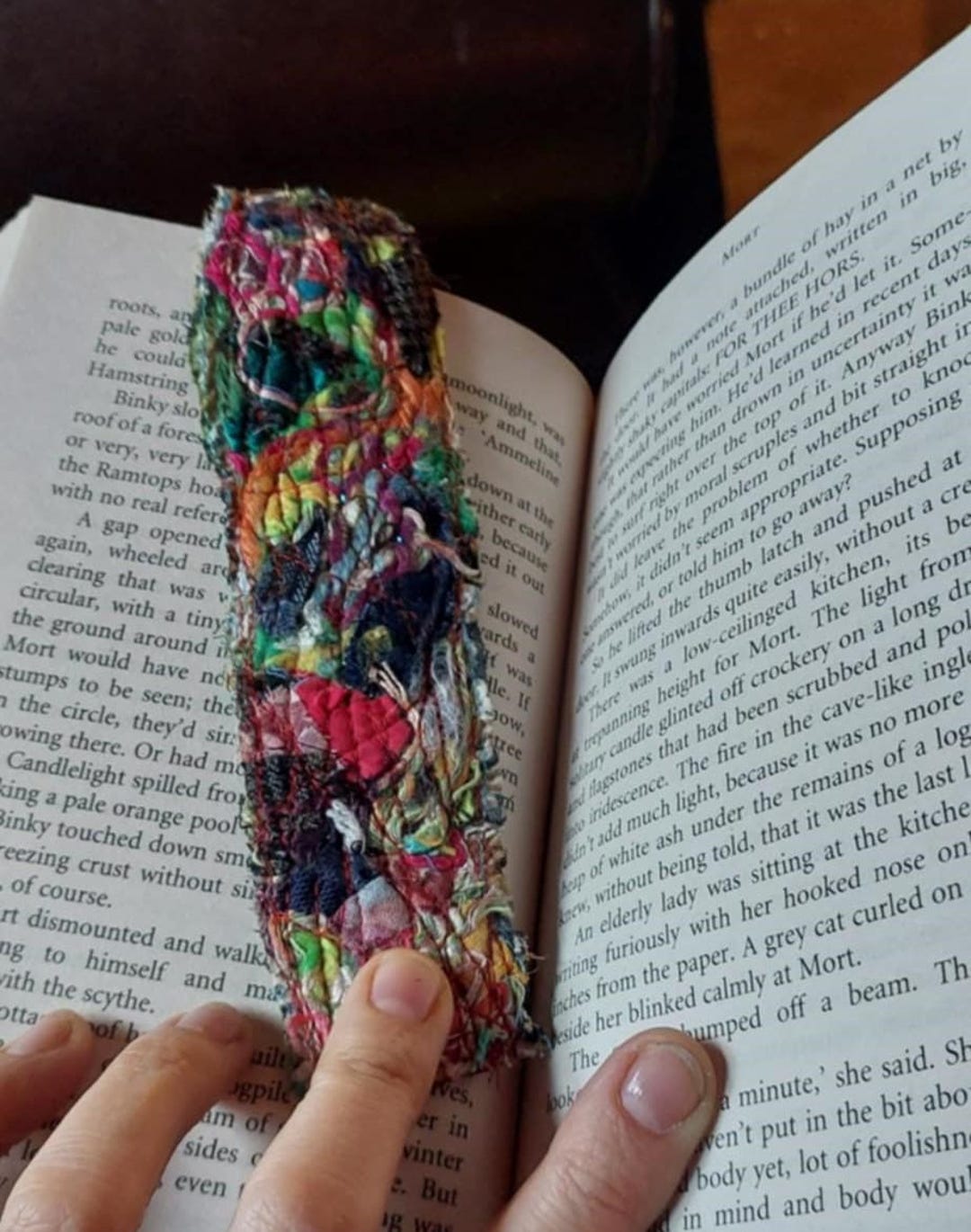 Upcycled Fabric Bookmarks, Colorful Handmade Offcuts, Set of 5 - Etsy