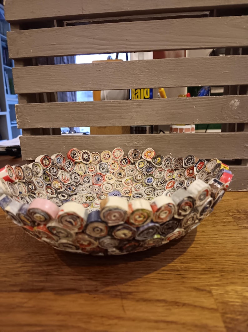 Varnished Paper Coil Bowls and Platters - Etsy