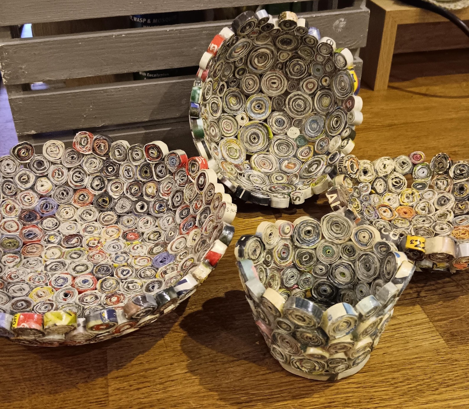 Varnished Paper Coil Bowls and Platters - Etsy