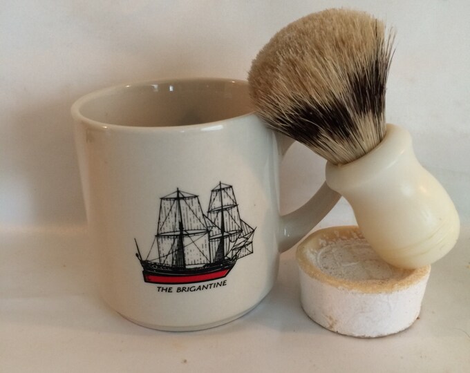 The Brigantine Shaving Brush and Mug - Etsy