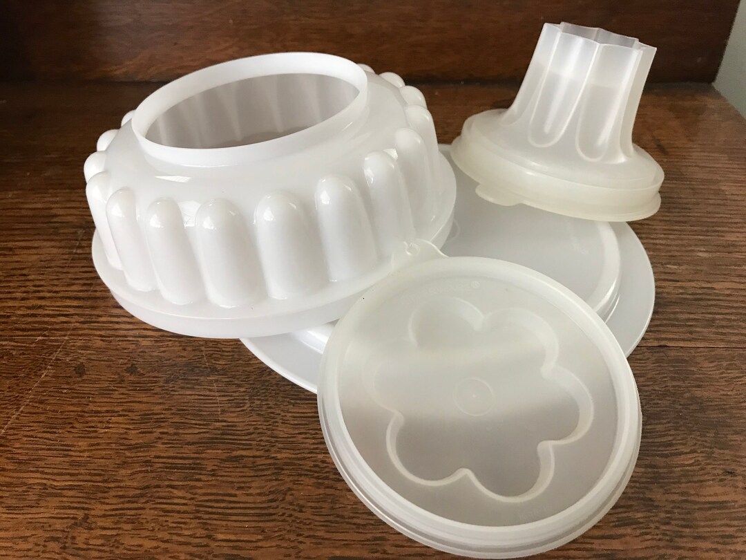 Vintage Tupperware 4 Piece Jello Mold - Etsy
