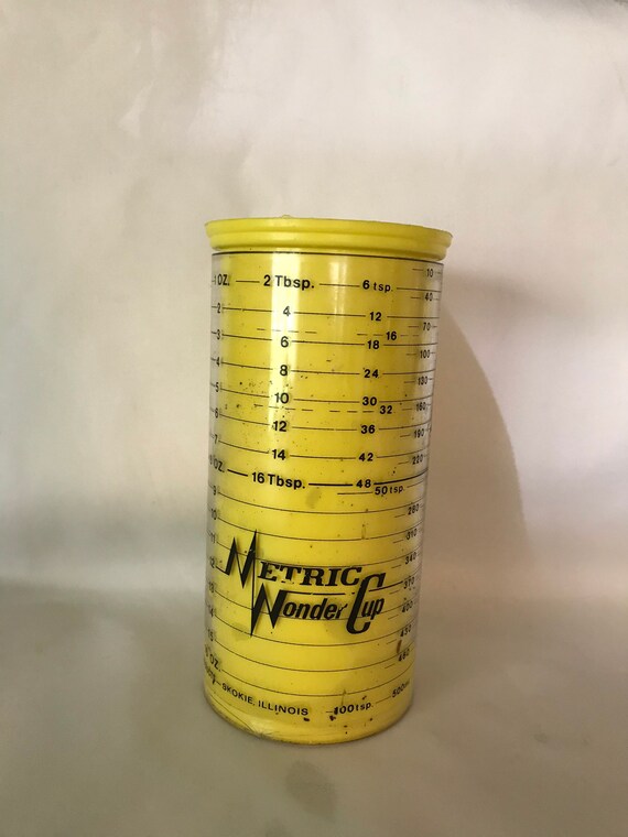 Vintage Metric Wonder Cup Measuring Cup Tablespoon Cups | Etsy