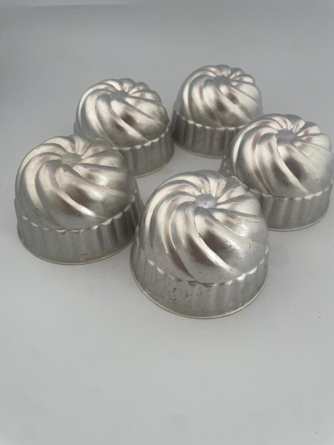 Vintage Set of 5 Mini Jello Molds - Etsy