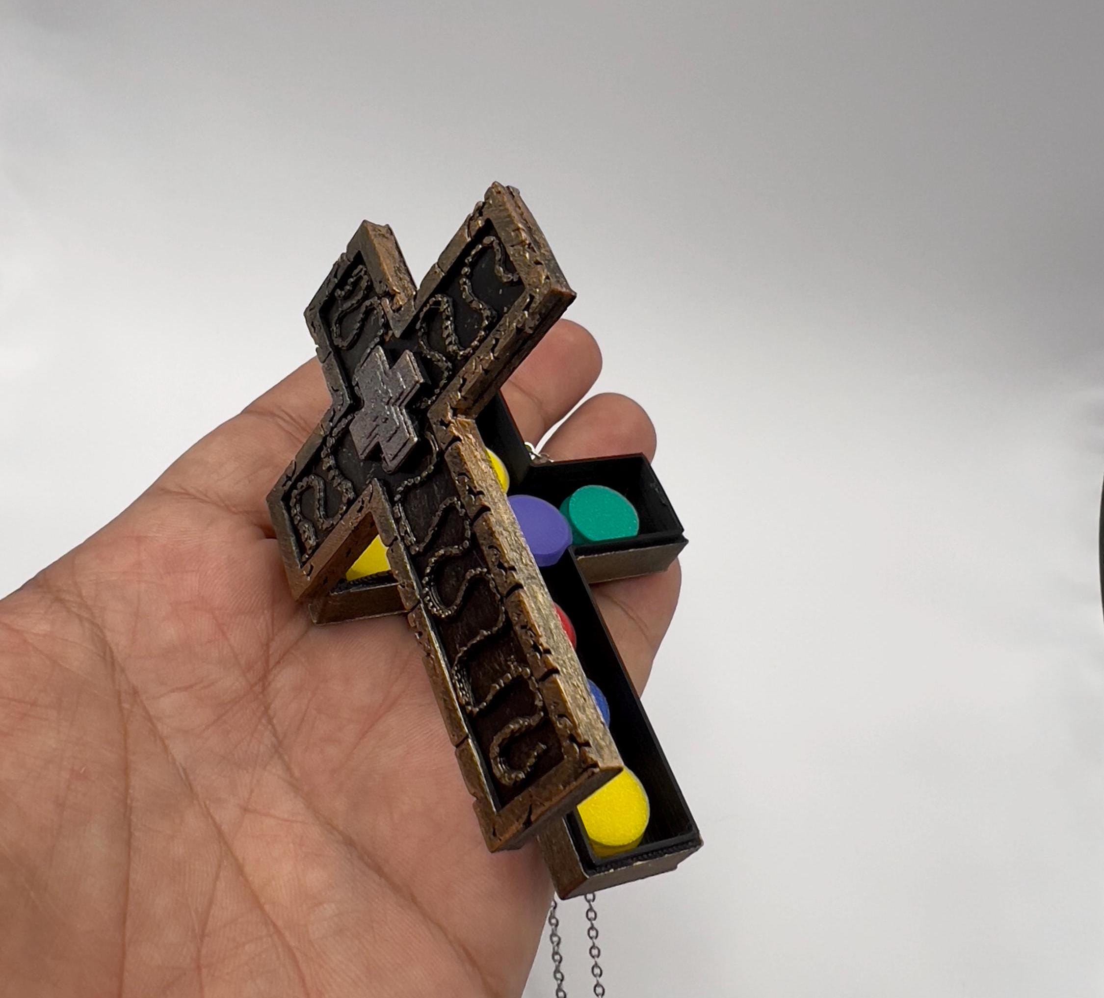 Squid Thanos 230 - Game, Vibrant Pop Cross Necklace With Secret ...