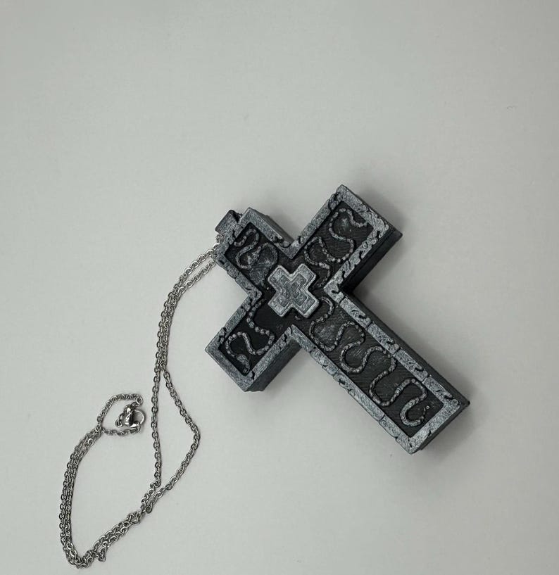 Thanos 230 - Squid Thanos Game & Cross Necklace With Secret Compartment ...