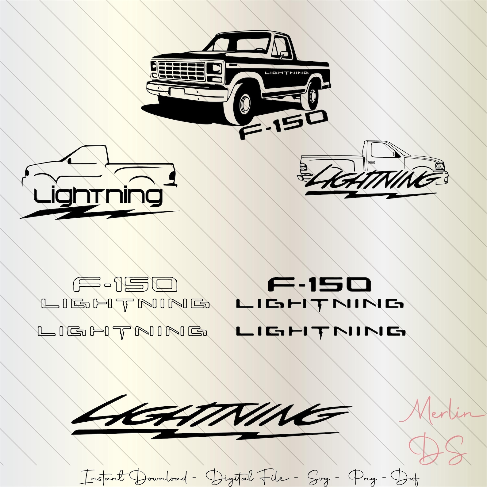 Lightning Vector Pack,f150 Truck PNG, F 150 Svg, Clipart, Cricut ...