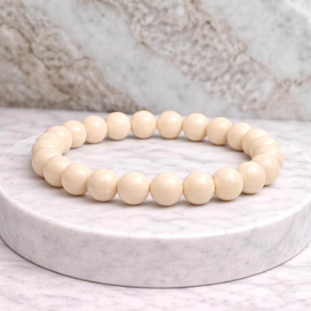 White River Stone Jasper Natural Stone 8mm Beaded Stretch Bracelet ...