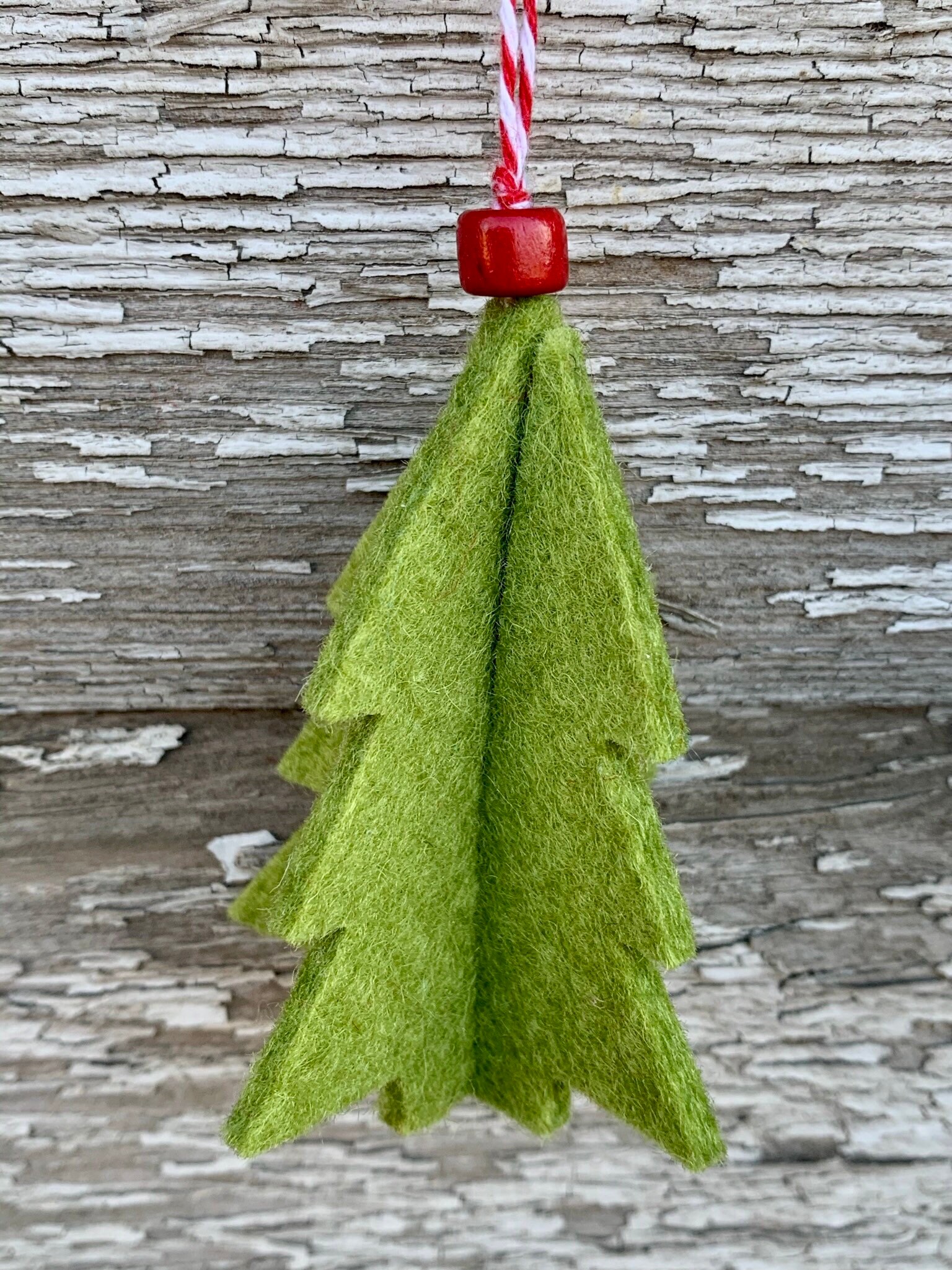 5 Piece Set of Wool Trees - Etsy