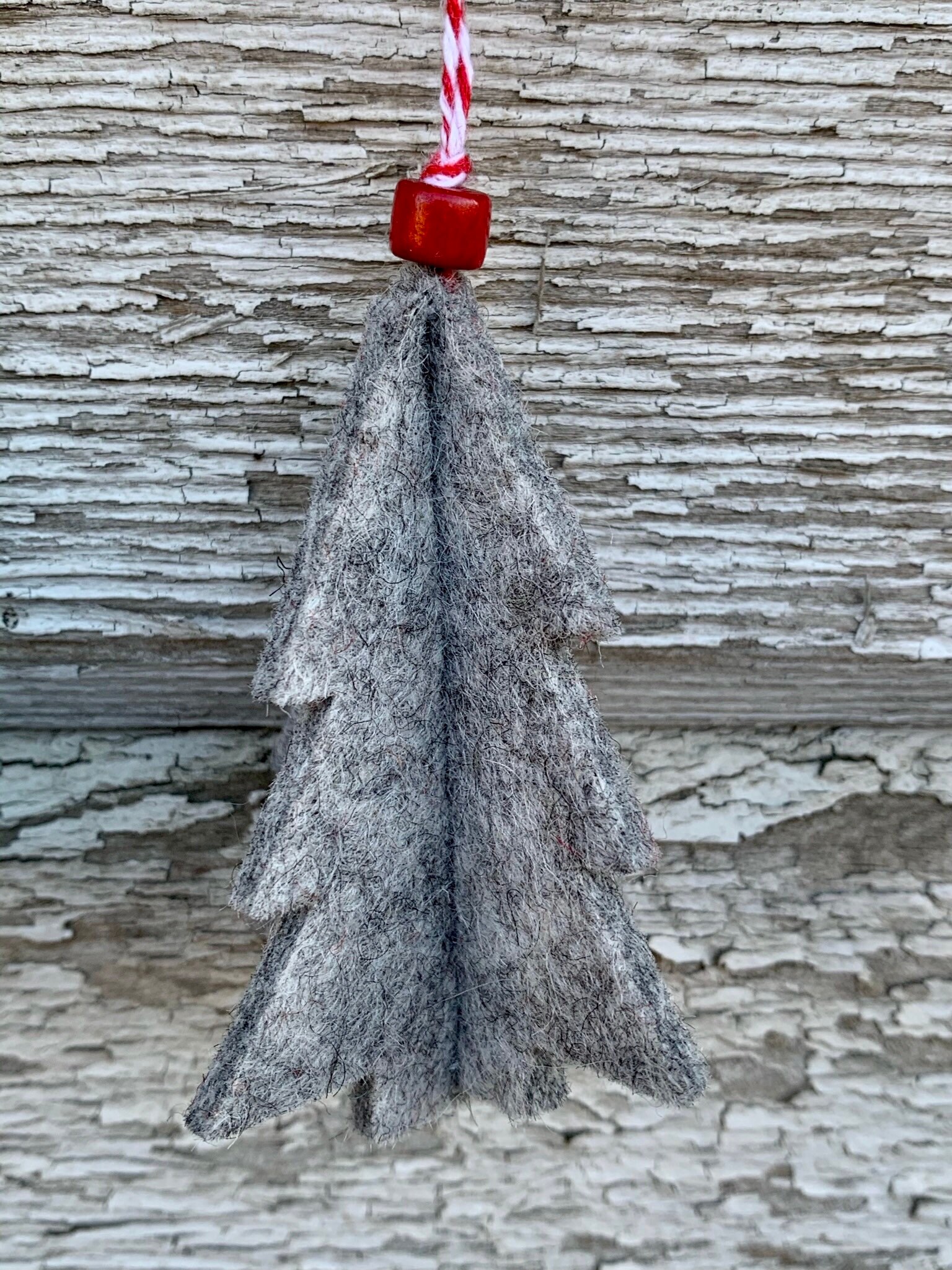 5 Piece Set of Wool Trees - Etsy