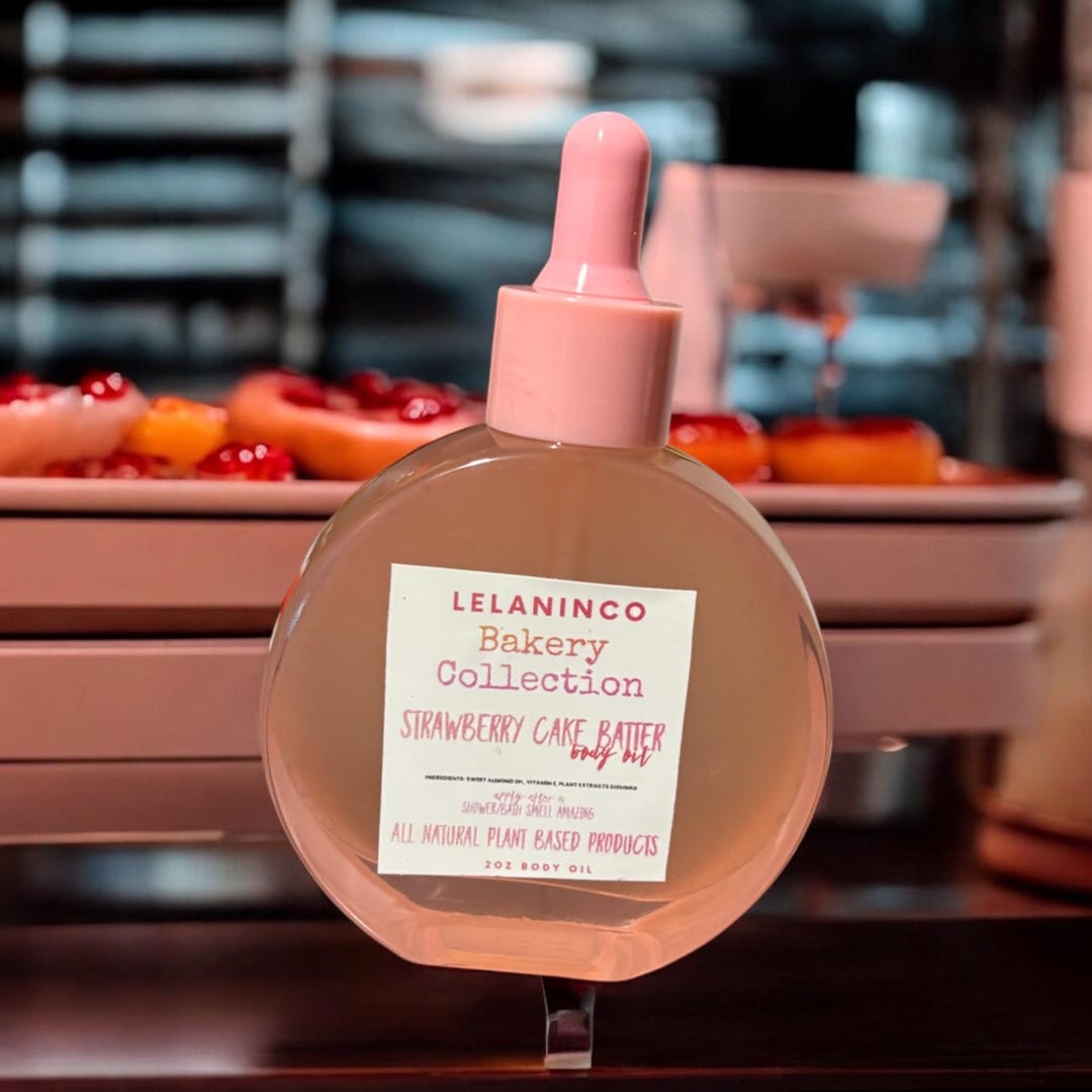 Strawberry Cake Batter Body Oil - Etsy