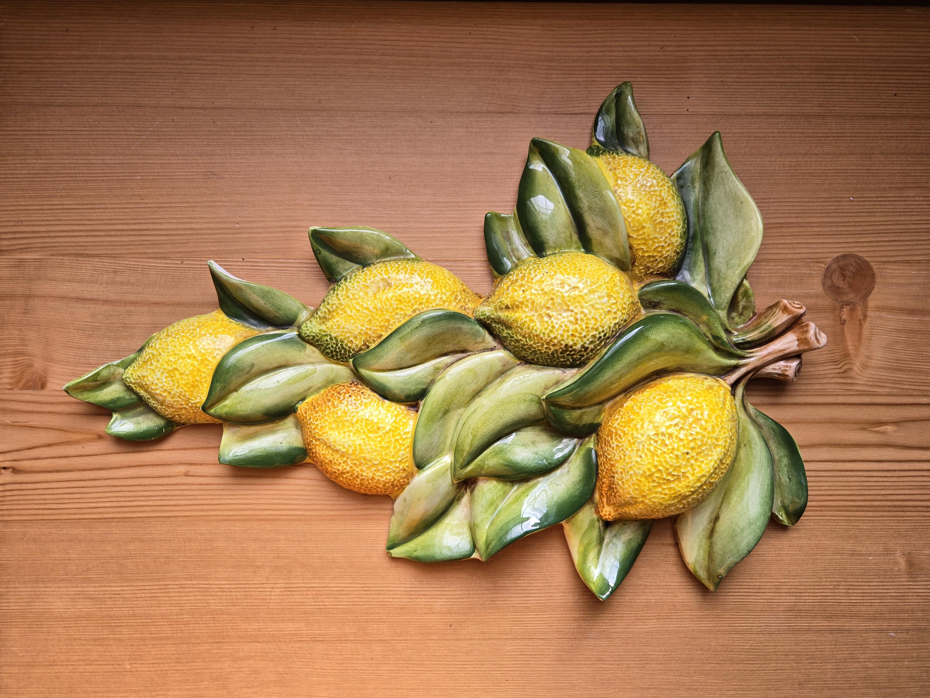 Lemons – Italian Ceramic Handcrafted Wall Decor | Mediterranean Fruit ...