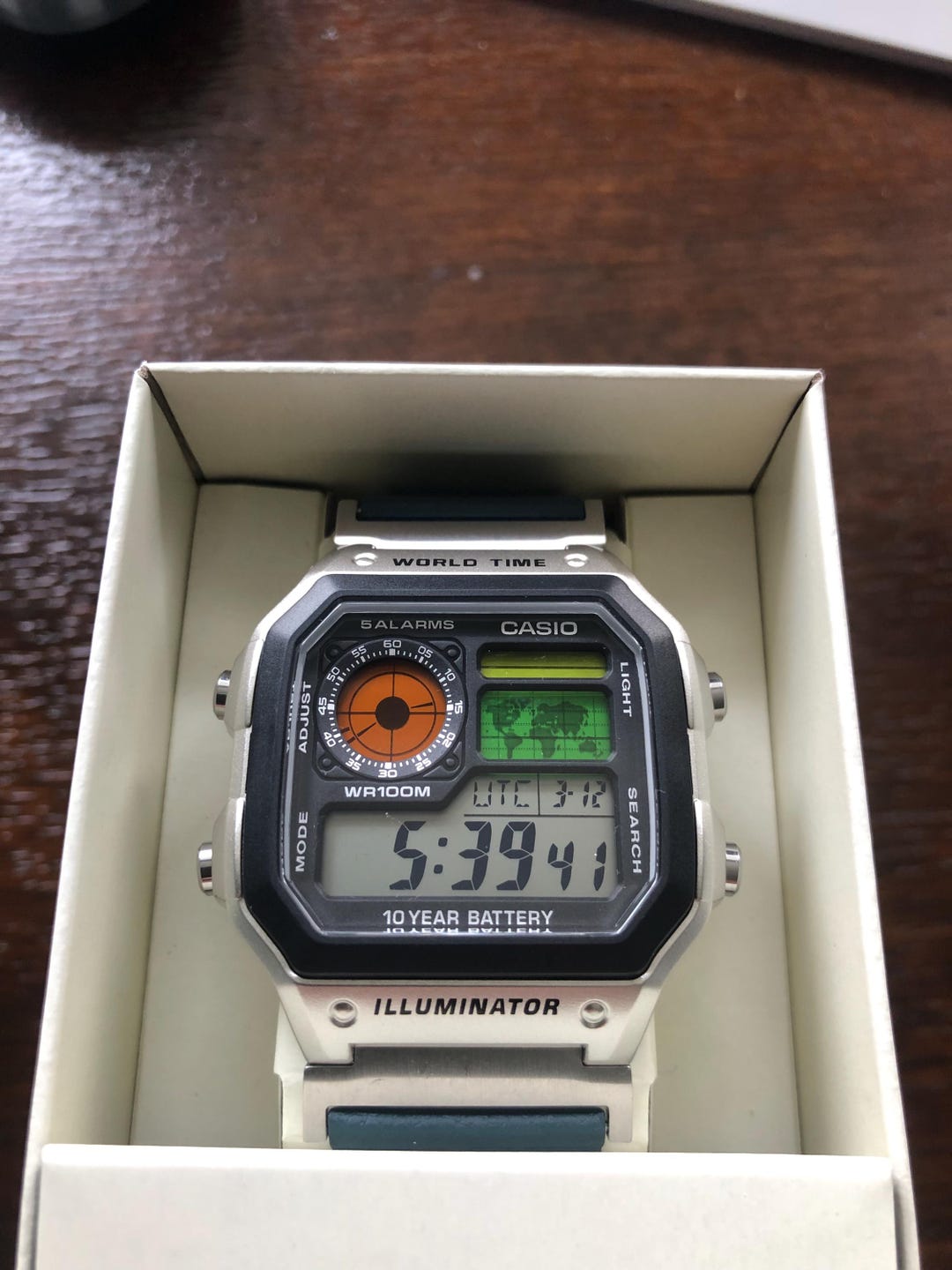 Casio AE1200 Modified Watch - Gel Light Filters and 22mm Magnetic Strap ...
