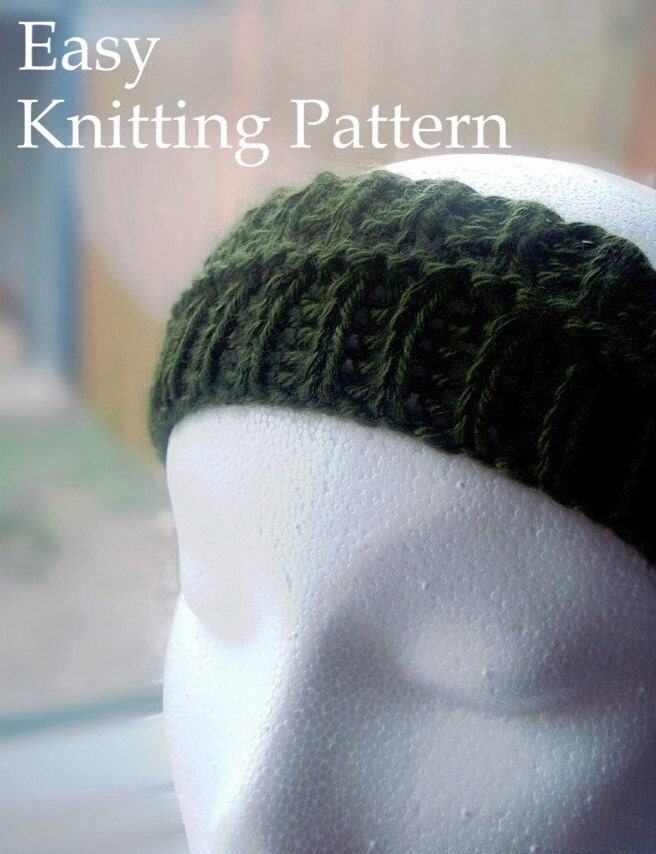 Simple Print and Knit DIY Headband Knitting Pattern Fun Circular ...