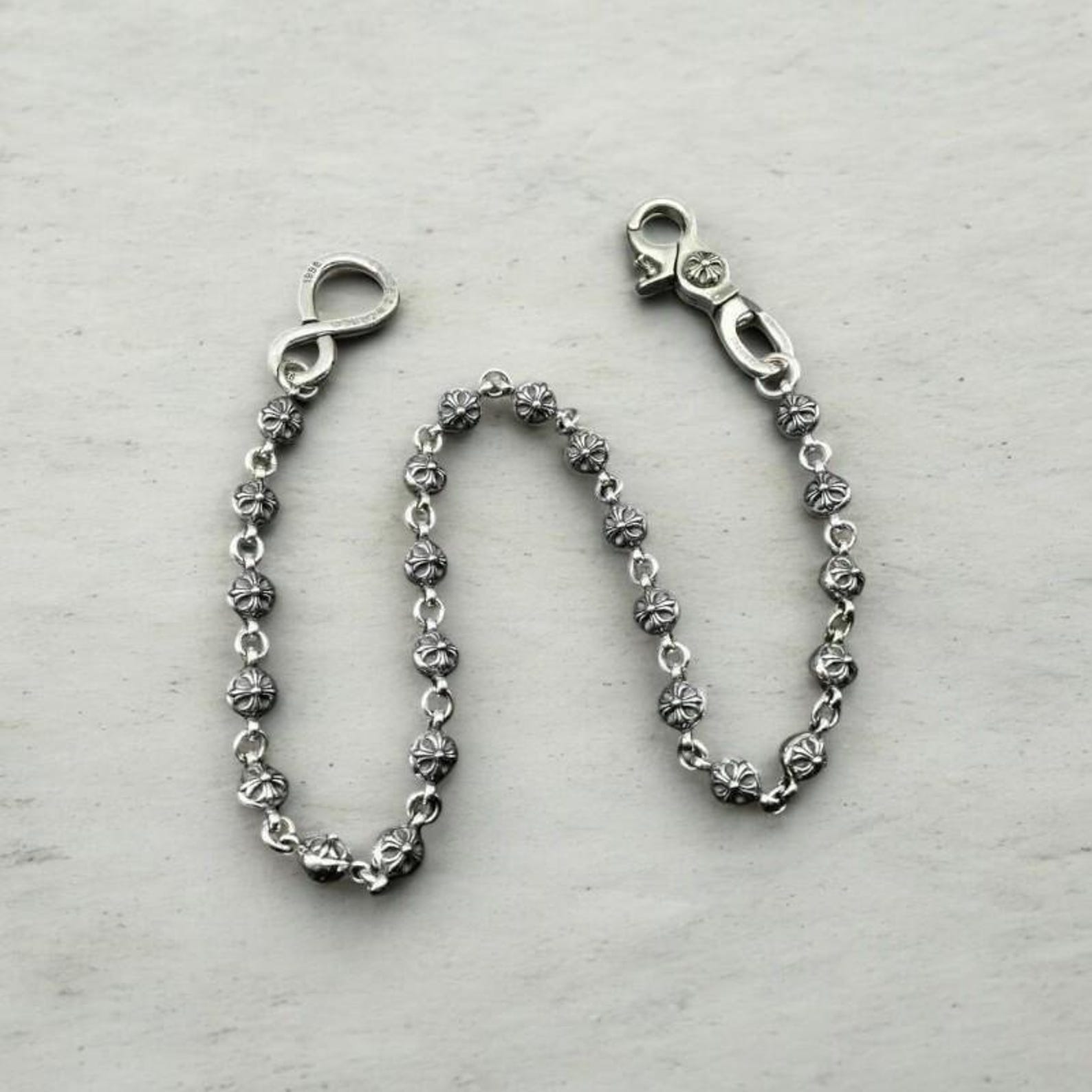 Dice Cross Steel Wallet Chain, Y2K Pants Chain, Gothic Style Grunge ...