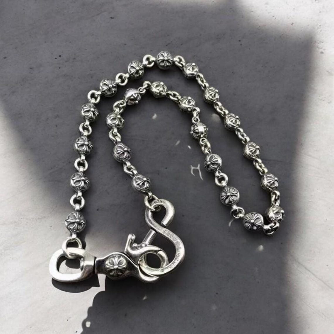 Dice Cross Steel Wallet Chain, Y2K Pants Chain, Gothic Style Grunge ...