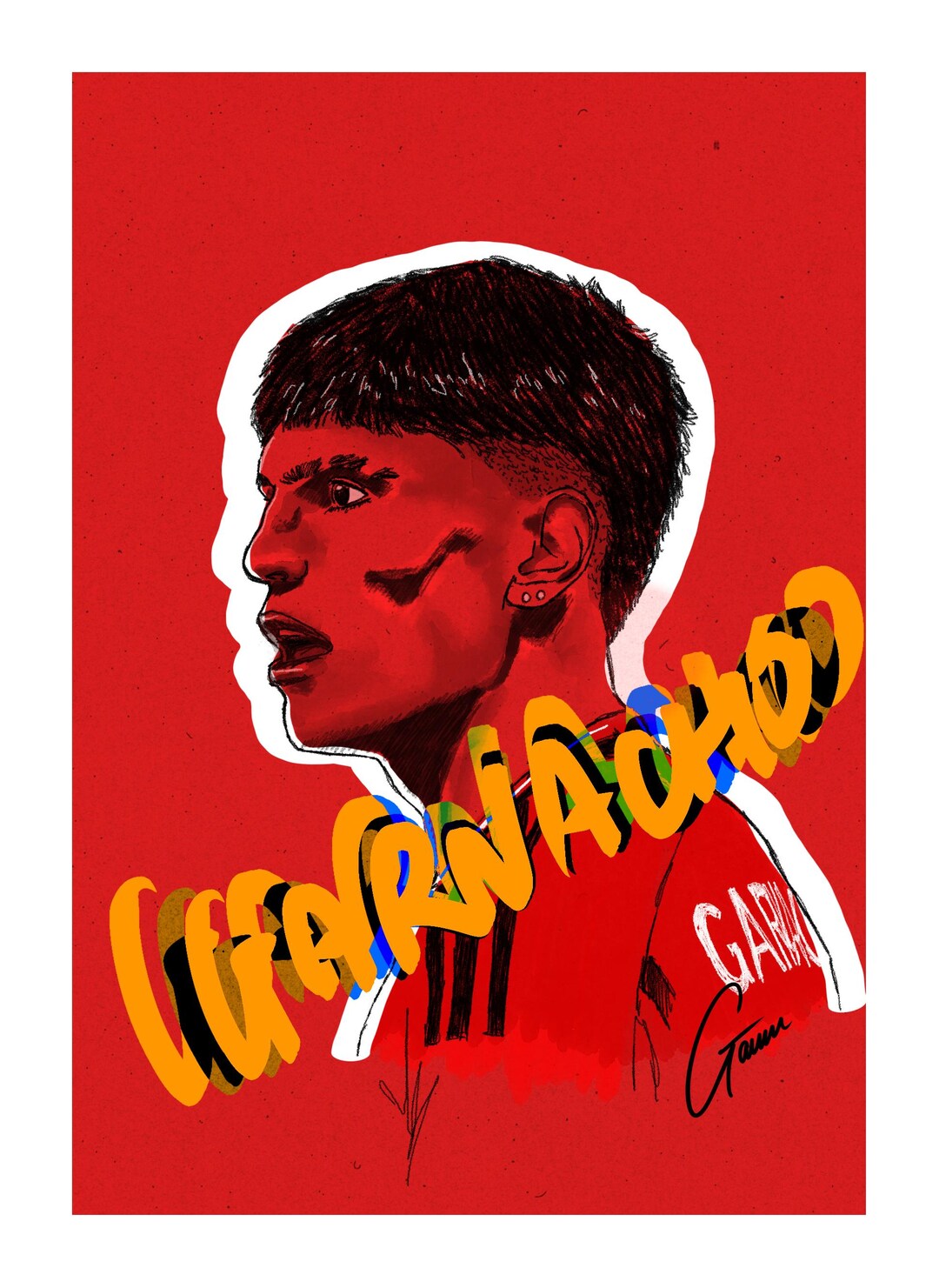 Garnacho Print - Etsy